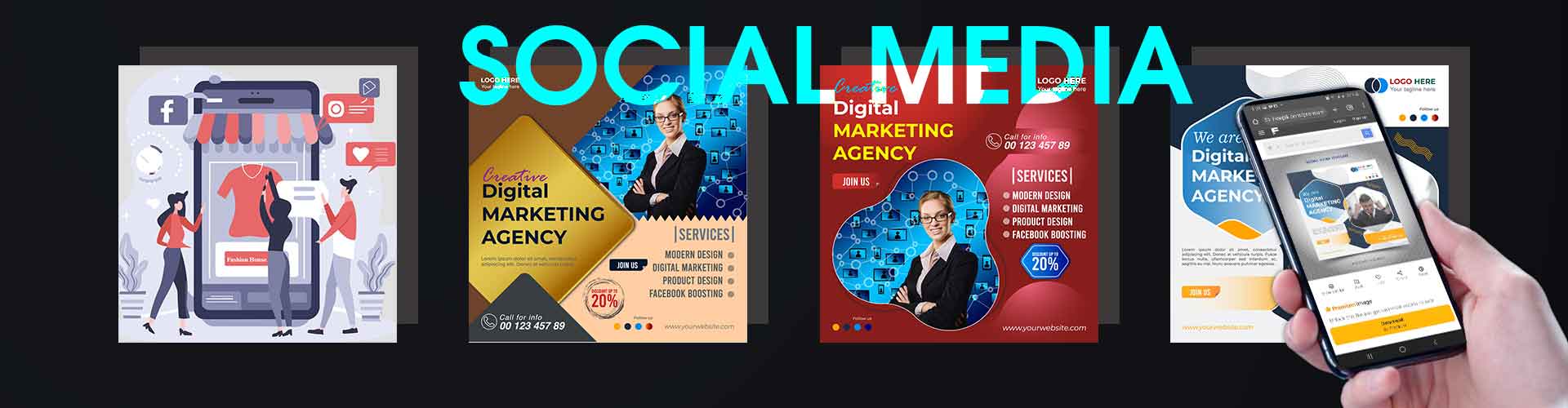 Custom Social Media Design | Eye-Catching Graphics for Engagement